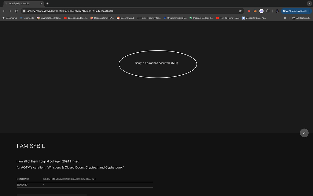 Multiple Tokens In Inventory Not Showing Image Displaying Error Sorry An Error Has Occurred